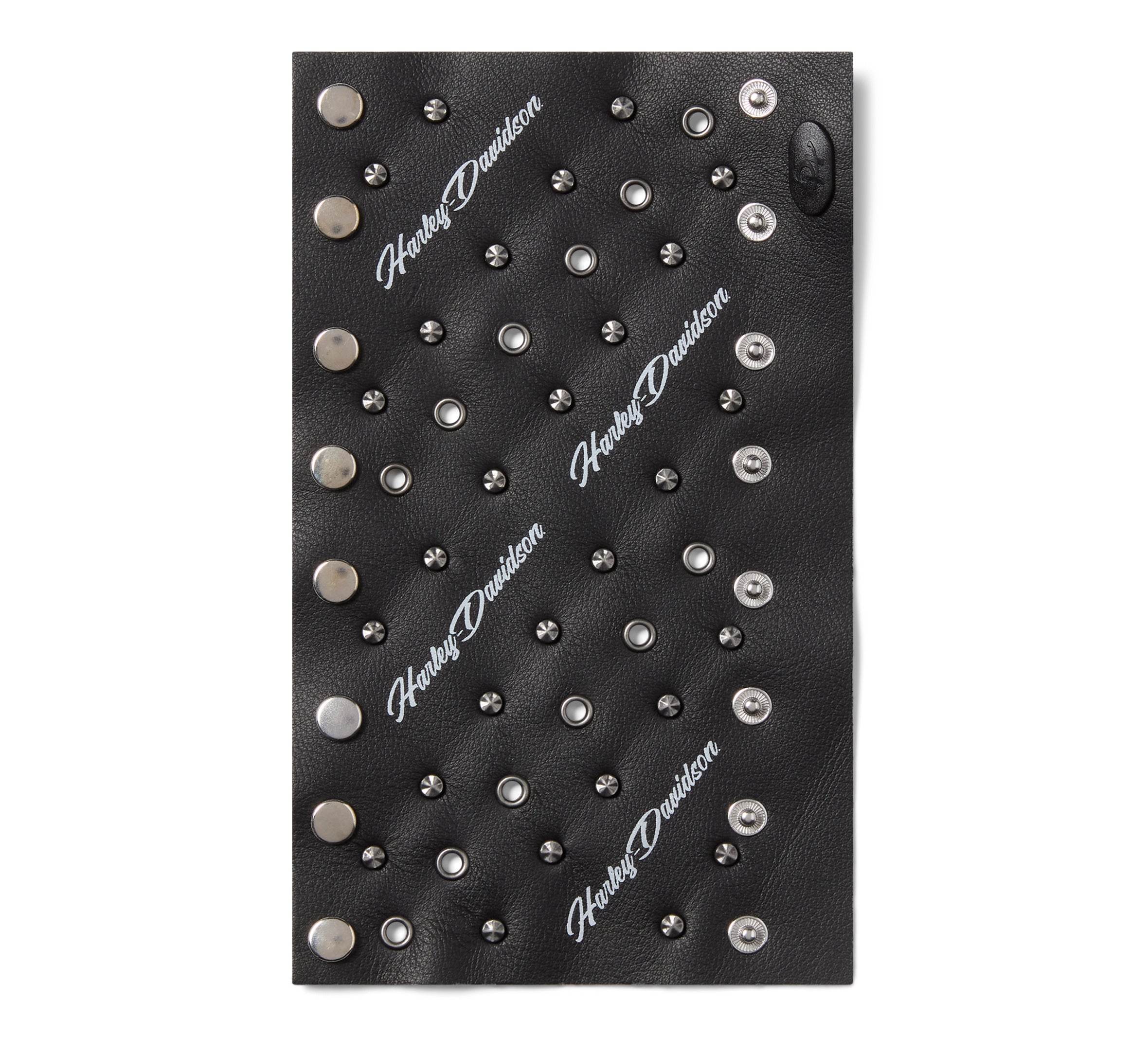 HARLEY-DAVIDSON® WOMENS HAIRPIN STUDDED LEATHER PONYTAIL WRAP ...